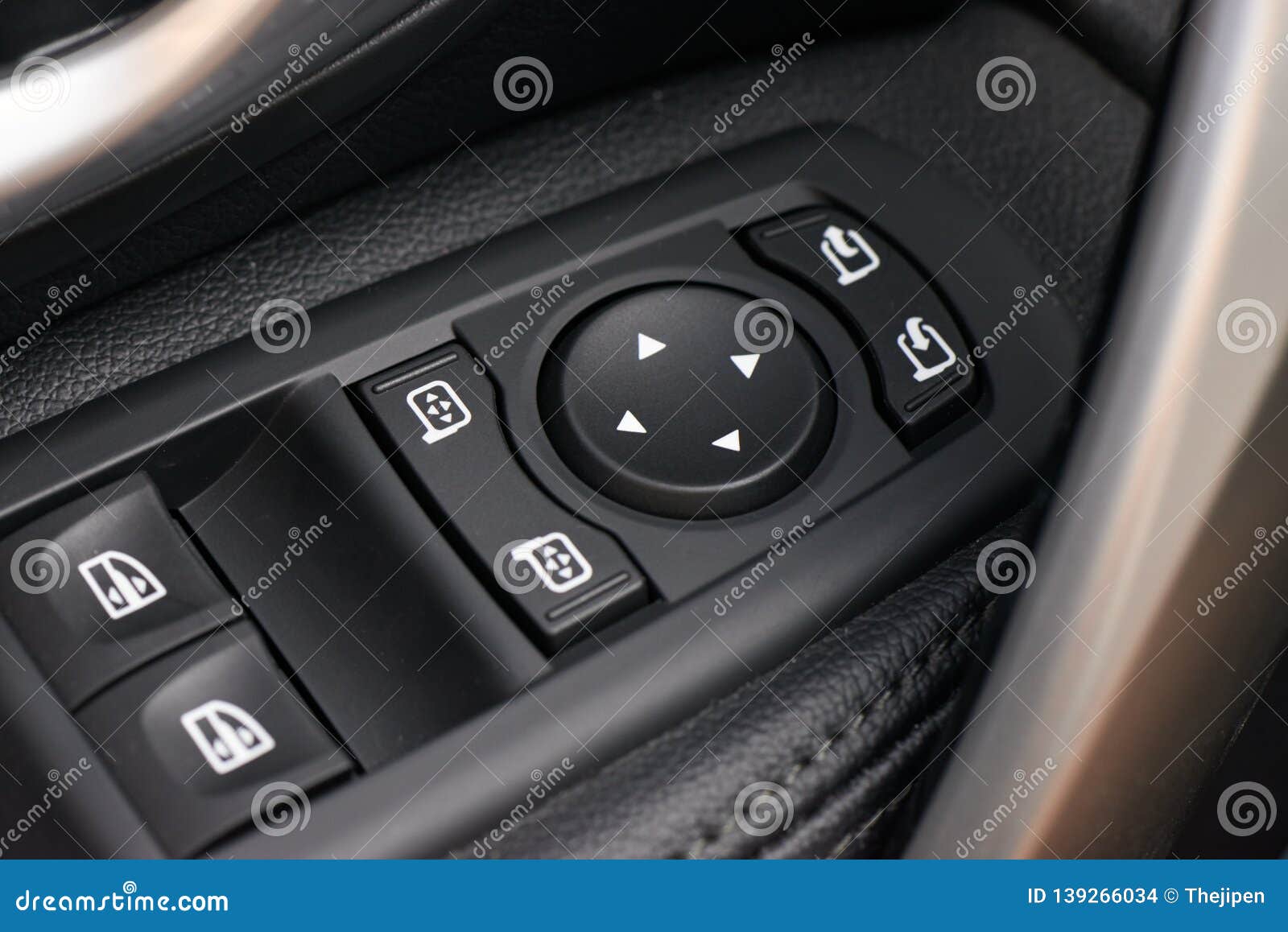 Side mirror control button stock photo. Image of modern - 139266034