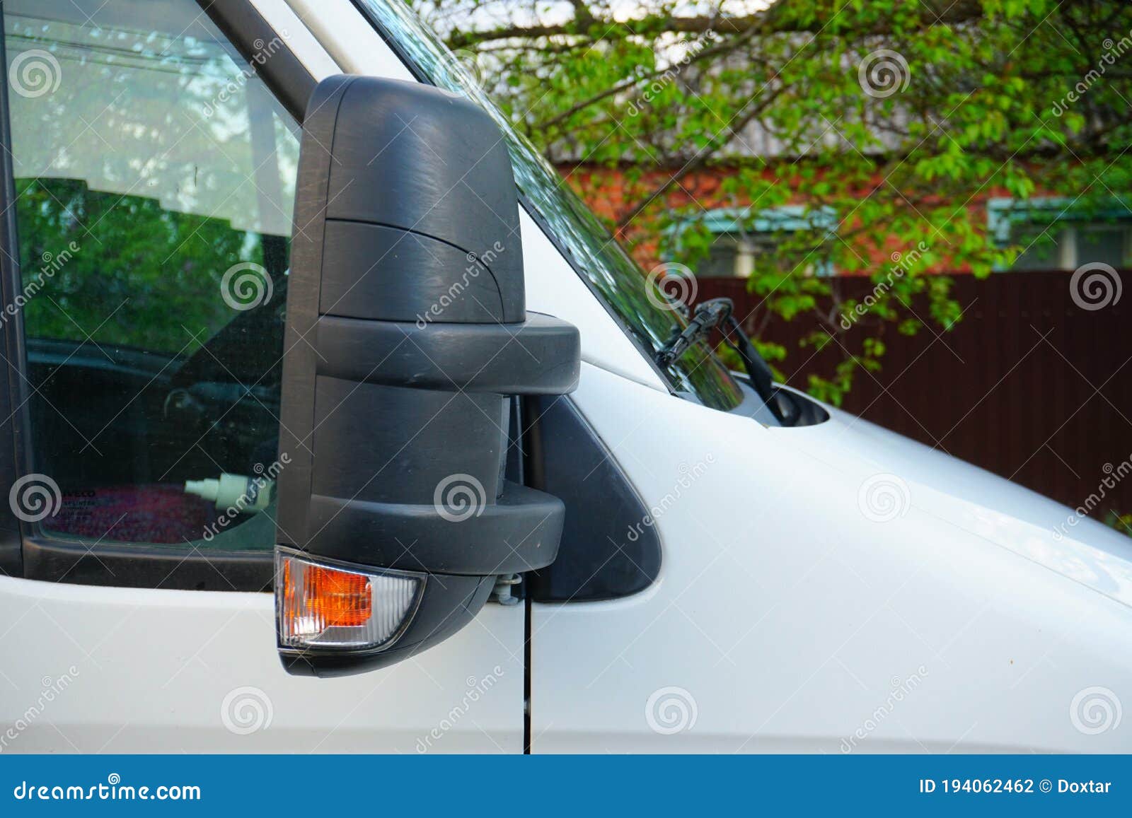Side Mirror Rear View on a Car Stock Photo - Image of safety ...
