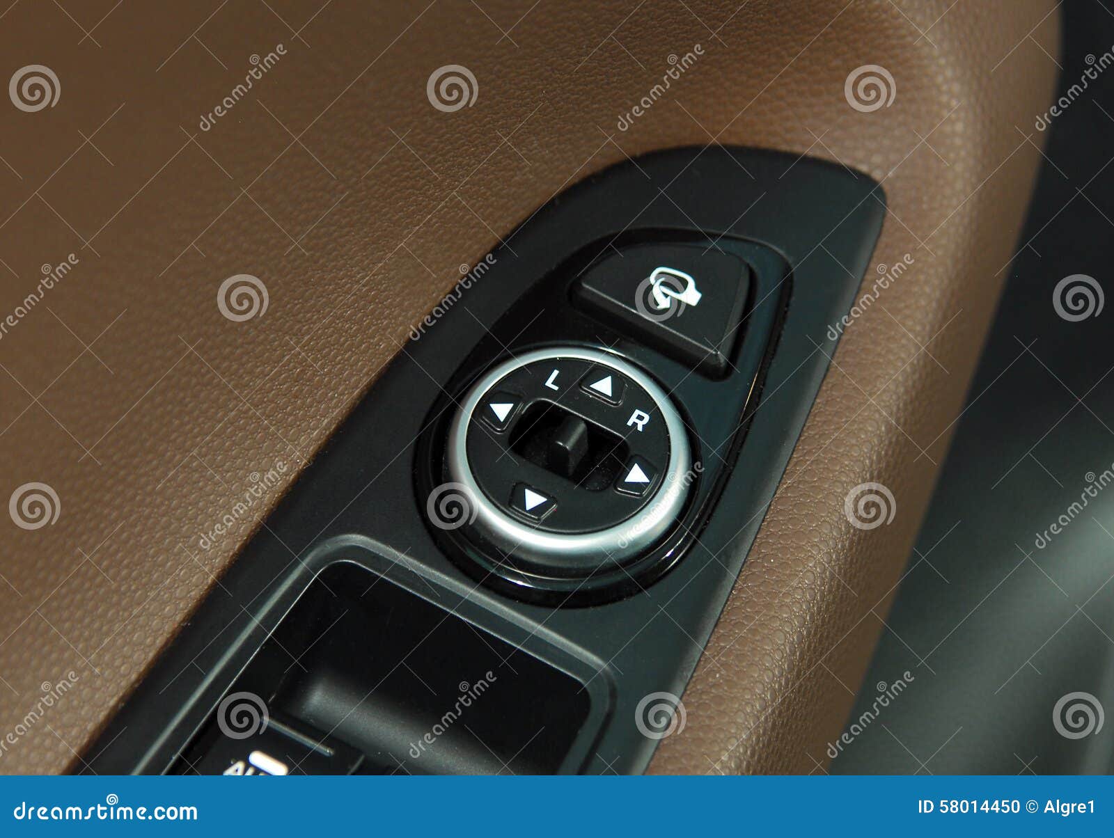 Side mirror switch control stock photo. Image of inside - 58014450