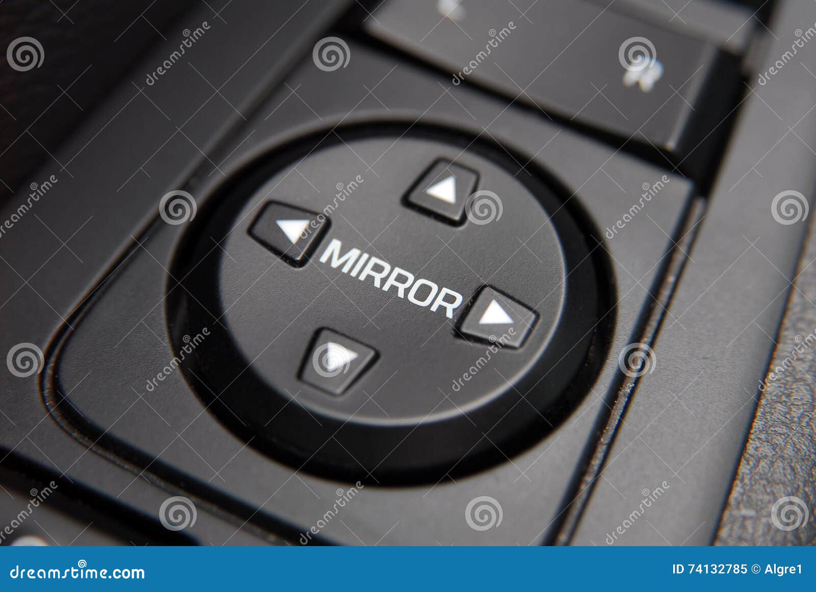 Side mirror switch control stock image. Image of component - 74132785