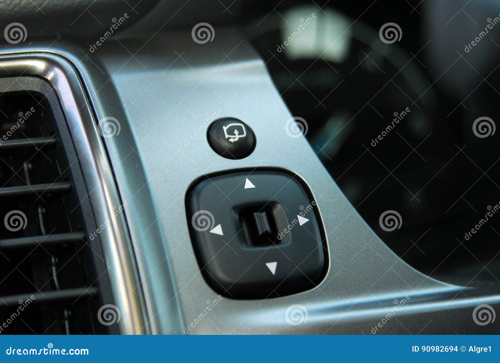 Side mirror switch control stock photo. Image of black - 90982694
