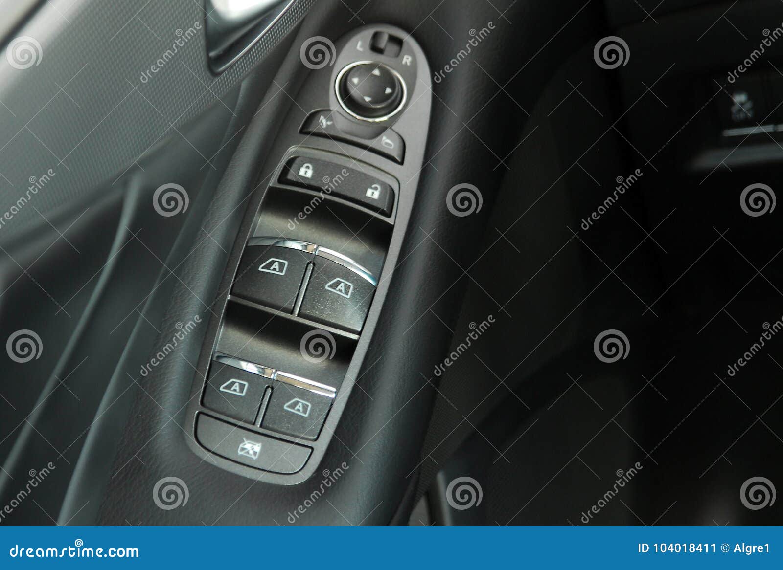 Side Mirror Switch Control and Electric Window Button Stock Image ...