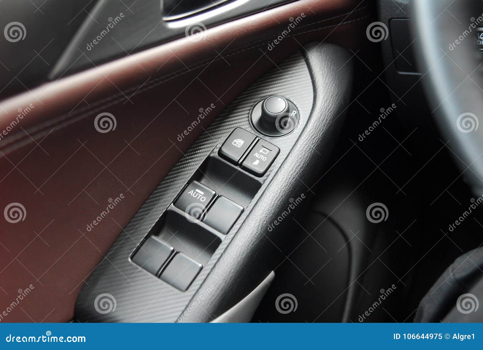 Side Mirror Switch Control and Electric Window Button Stock Image ...