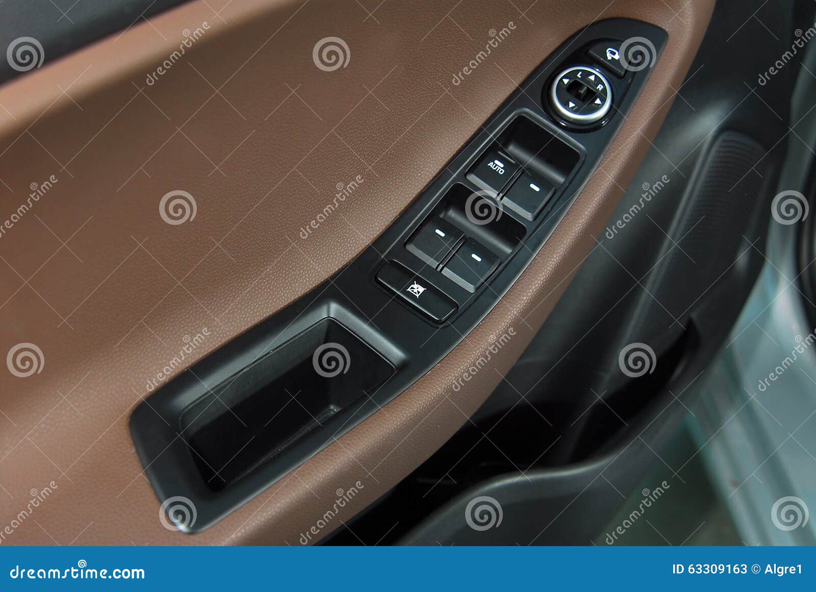 Side Mirror Switch Control and Window Button Stock Image - Image of ...
