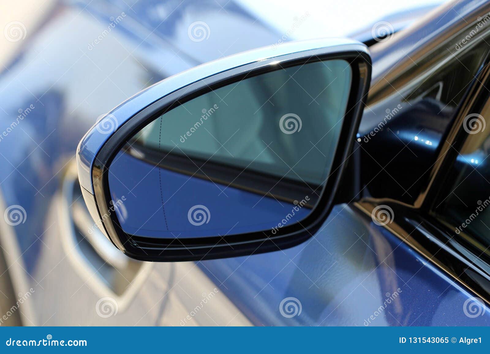 Side Mirror with Turn Signal of a Car Stock Image - Image of automotive ...