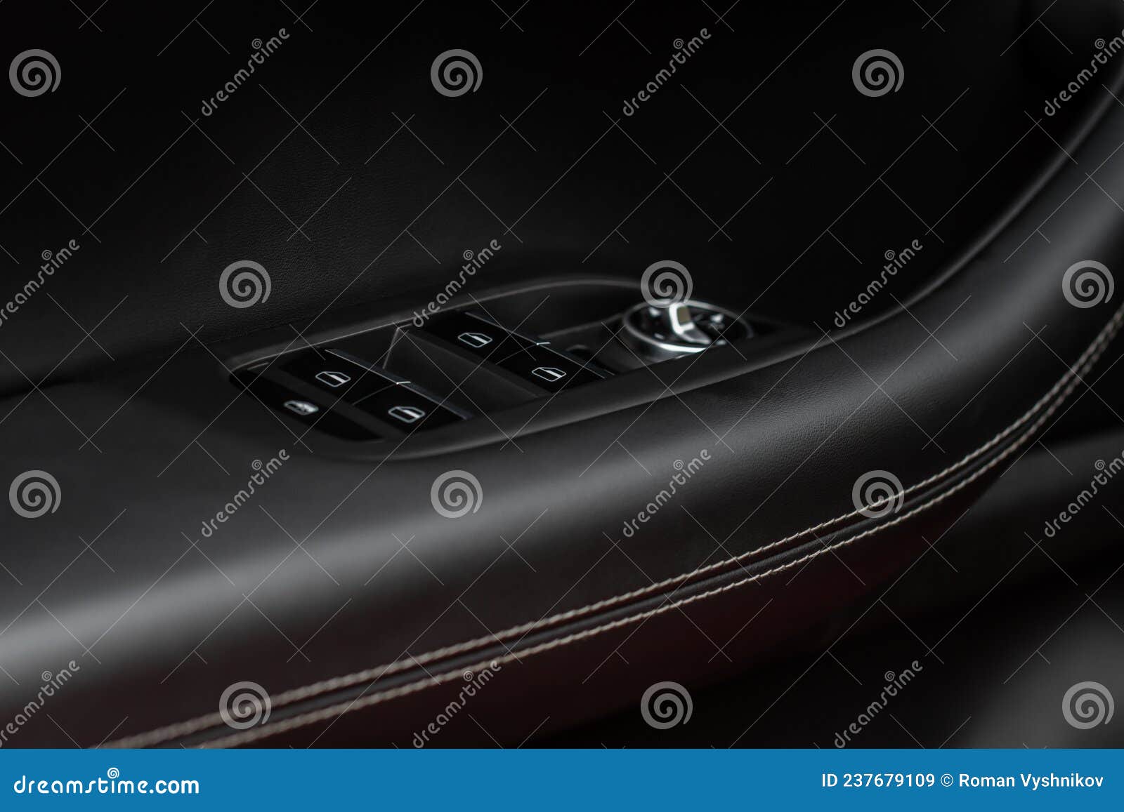 Side Mirrors Control Panel on Side Door. Stock Image - Image of ...
