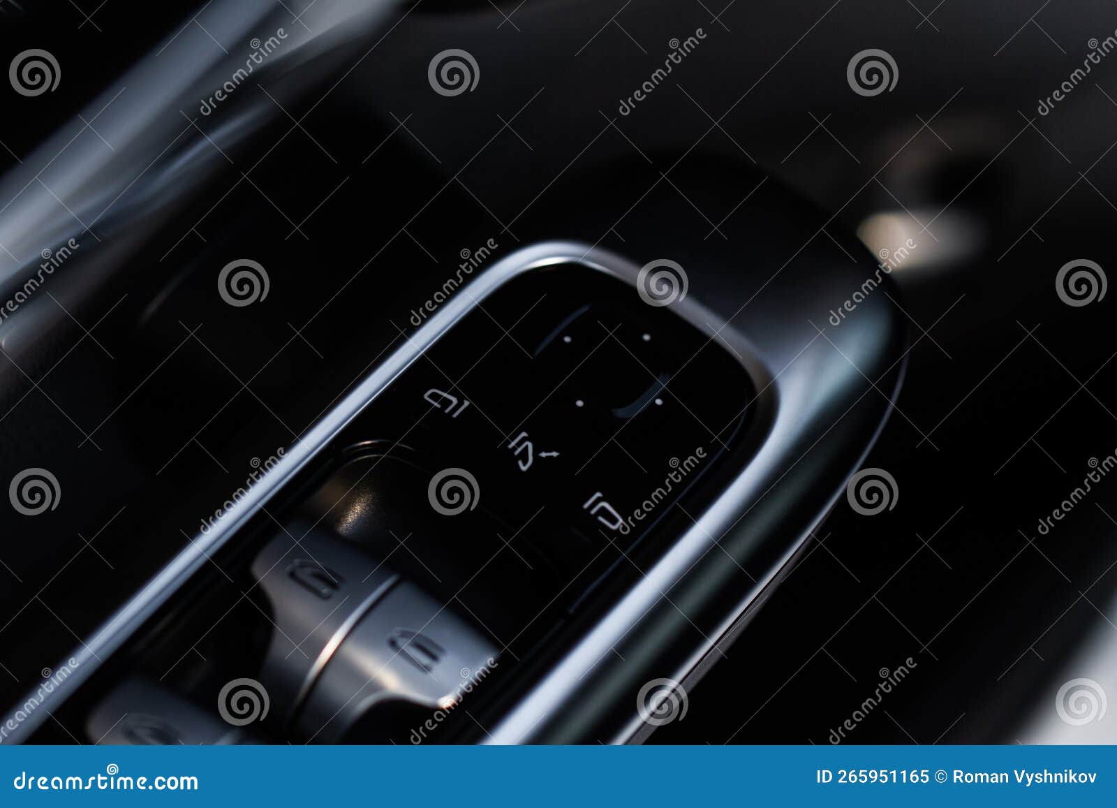 Side Mirrors Control Panel on Side Door. Stock Image - Image of concept ...