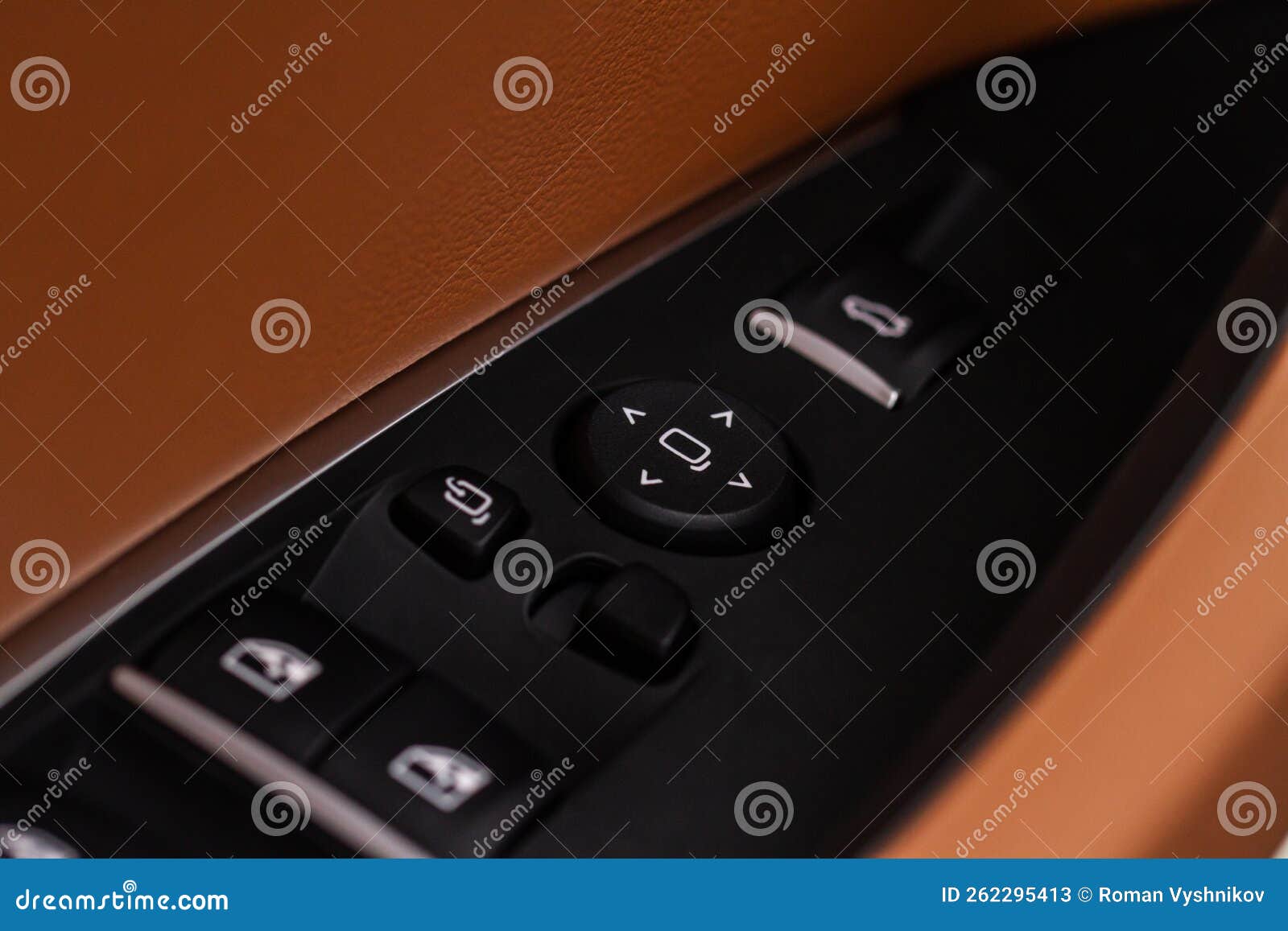 Side Mirrors Control Panel on Side Door. Stock Image - Image of ...