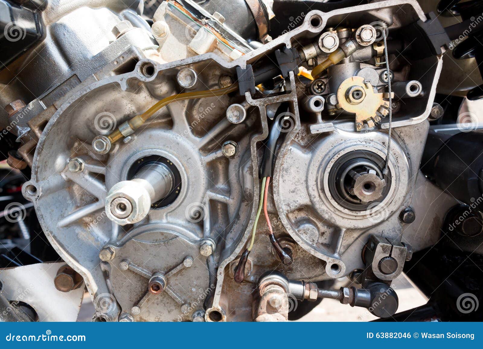 In side motorcycle engine stock photo. Image of white - 63882046