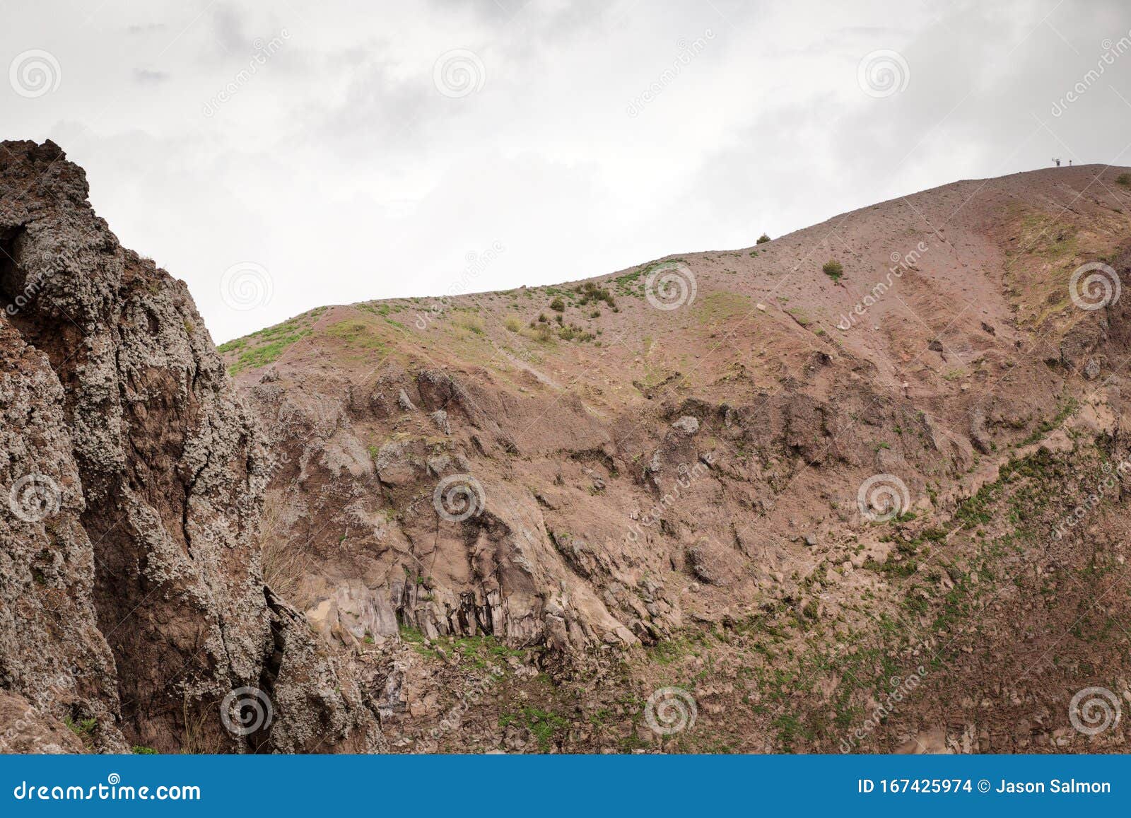 Side of Mount Vesuvius Volcano Stock Photo - Image of geology, outdoor ...