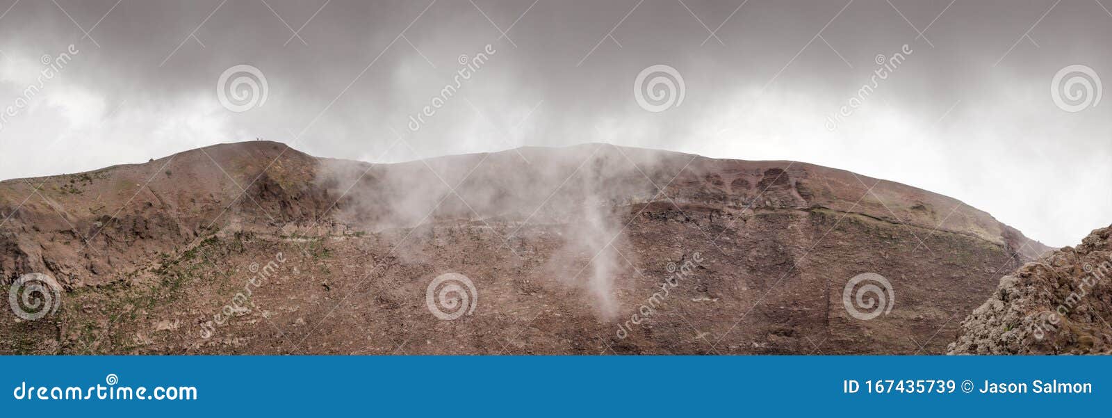 Side of Mount Vesuvius Volcano Stock Image - Image of rock, debris ...
