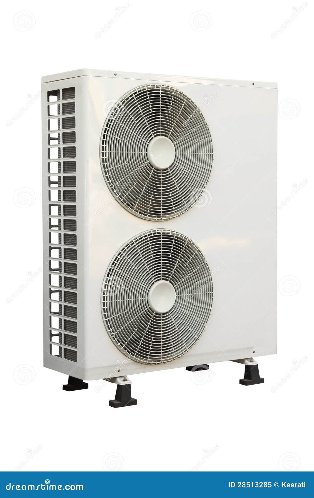 Air Condition Condenser Unit Hanging On Wall Stock Photo ...
