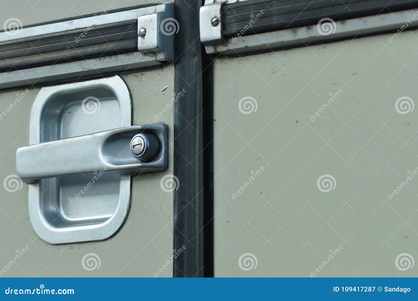 Side of Old Bus Handle stock image. Image of manufactured - 109417287