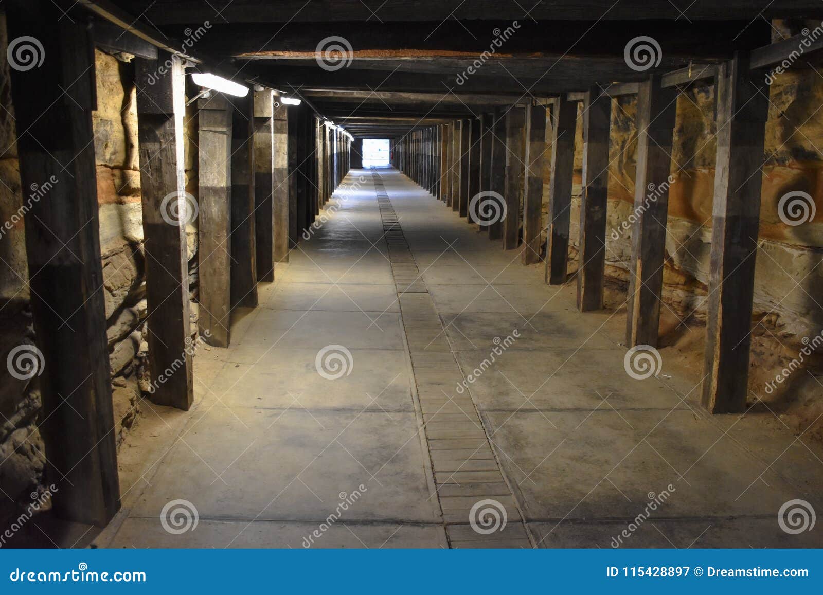 In side the old mine. stock image. Image of detail, background - 115428897