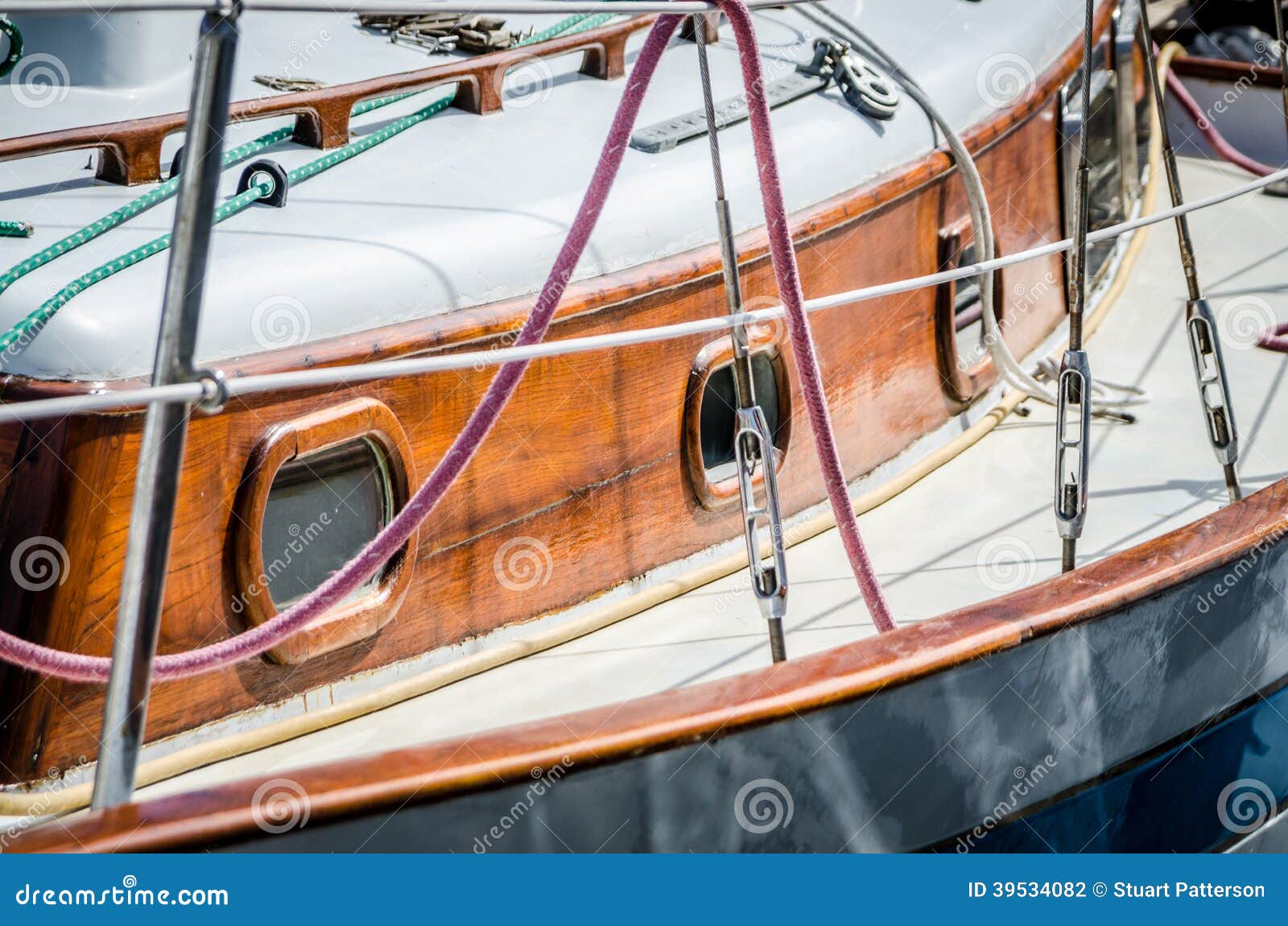 Side of Old Wooden Sailboat Stock Photo - Image of lines, running: 39534082