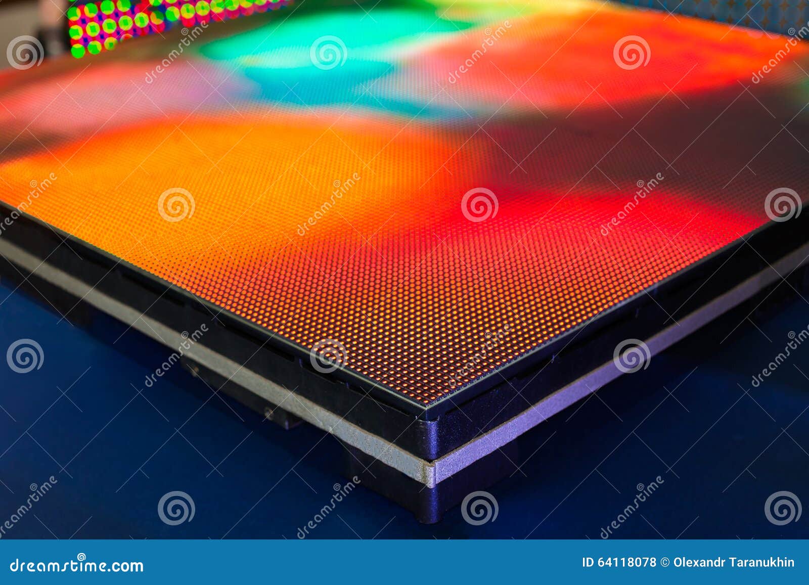Side of the Panel Rainbow Colored LED Screen Stock Photo - Image of ...