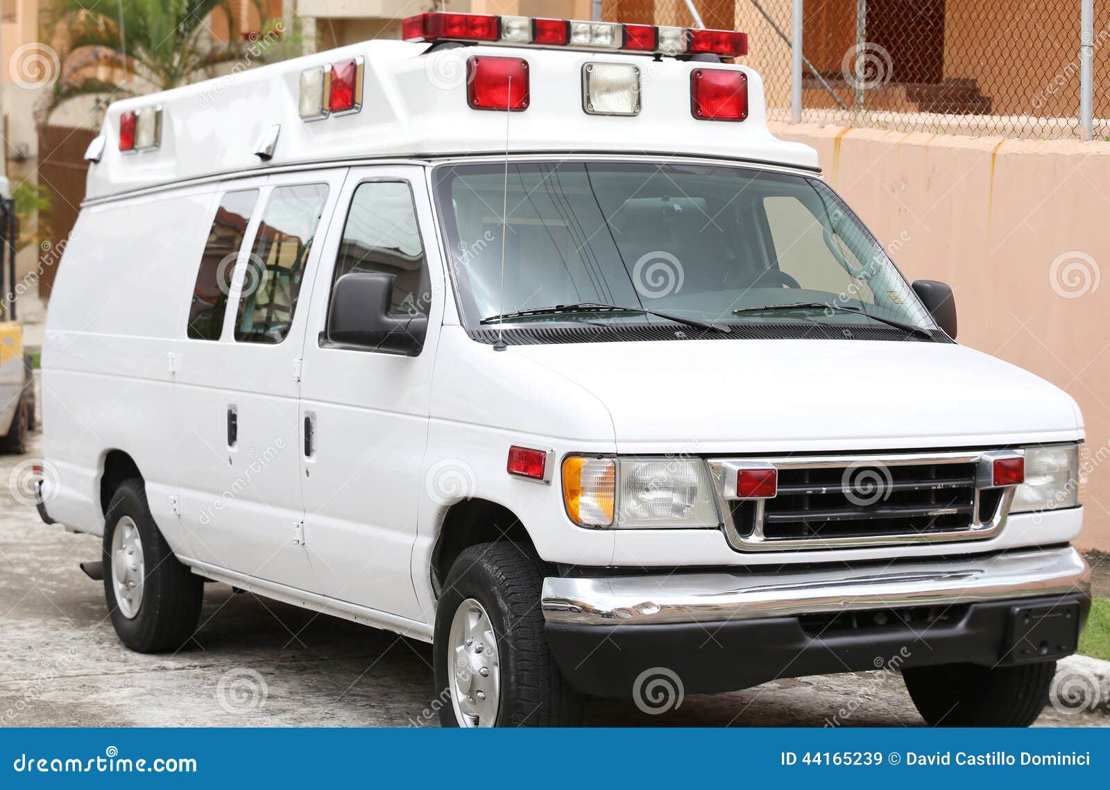 Side Part of a White Ambulance Stock Image - Image of city, minibus ...