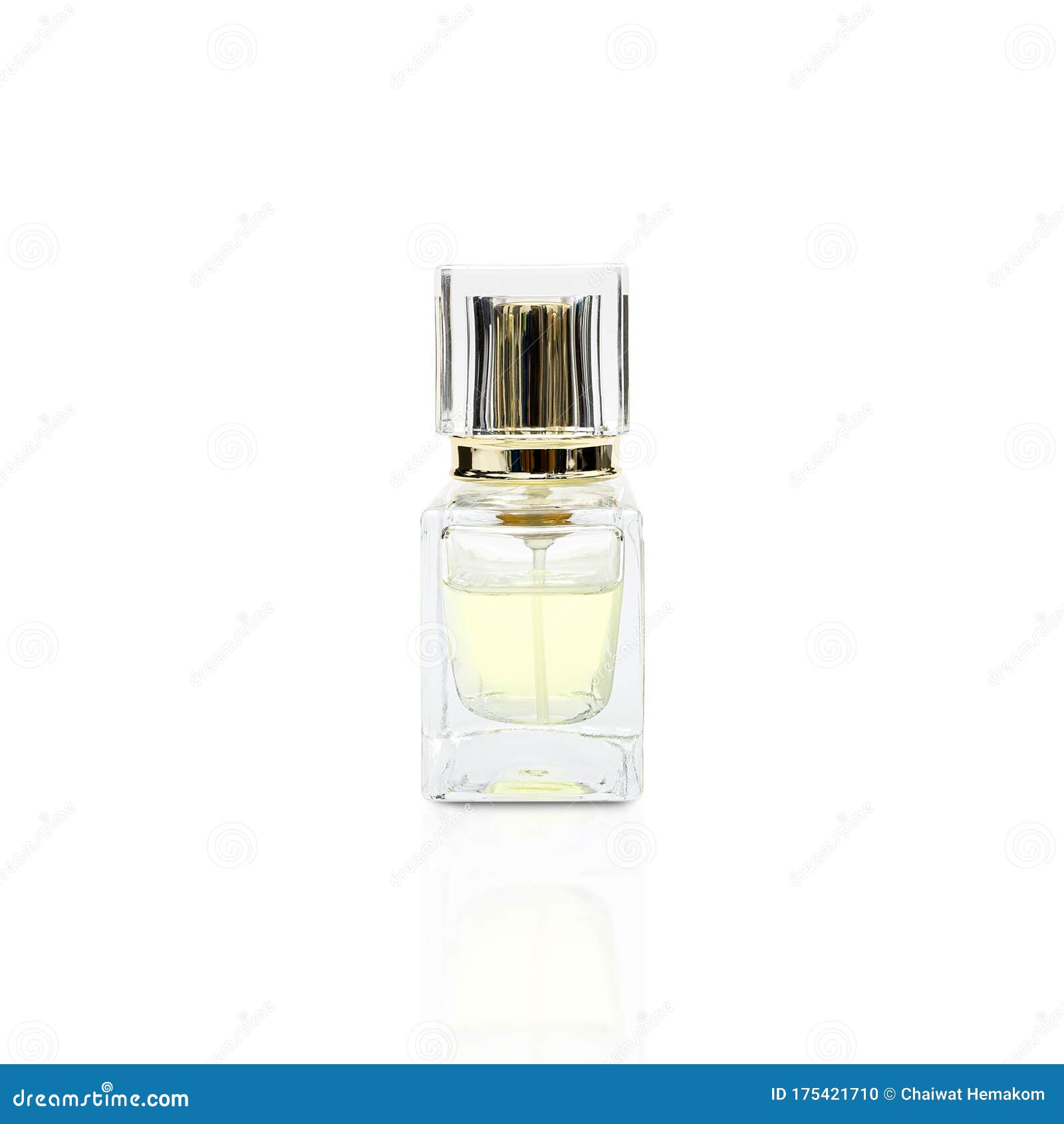 The Side of Perfume Bottle Isolated on White Background. with Clipping ...
