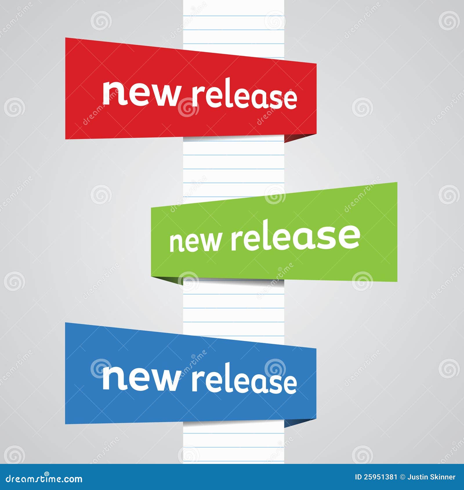 Side Perspective New Release Banners Stock Vector - Illustration of ...
