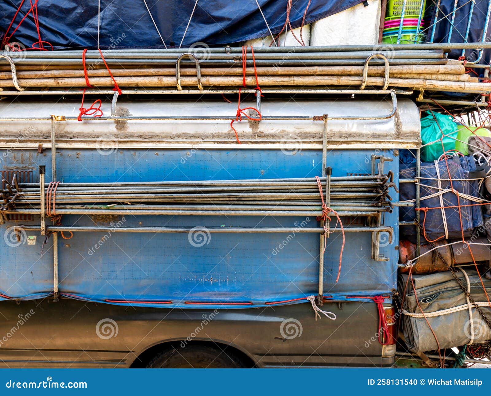 Side of the Pickup Truck that Loads Stock Photo - Image of nature, pale ...