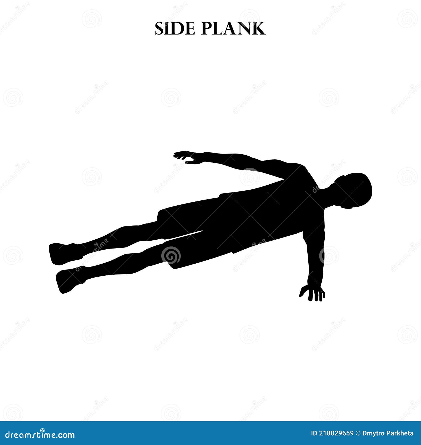 Side Plank Silhouette