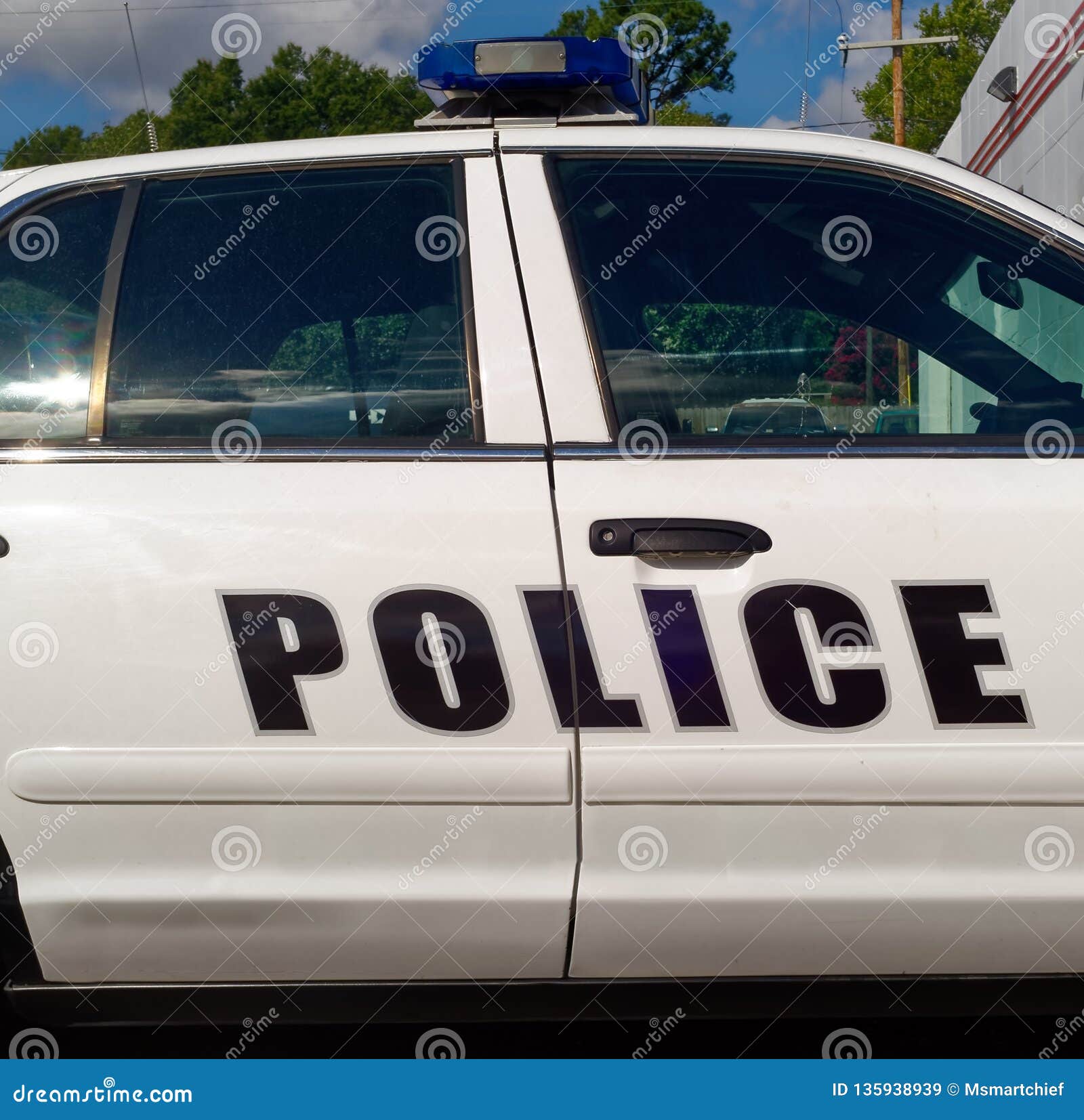 Side of Police Car stock image. Image of sign, vehicle - 135938939