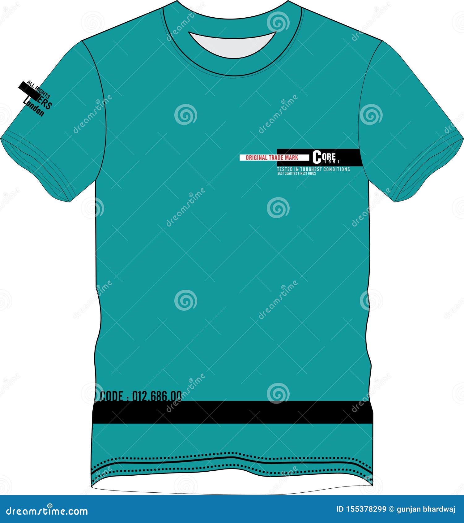 Side print casual tshirt stock image. Image of side - 155378299