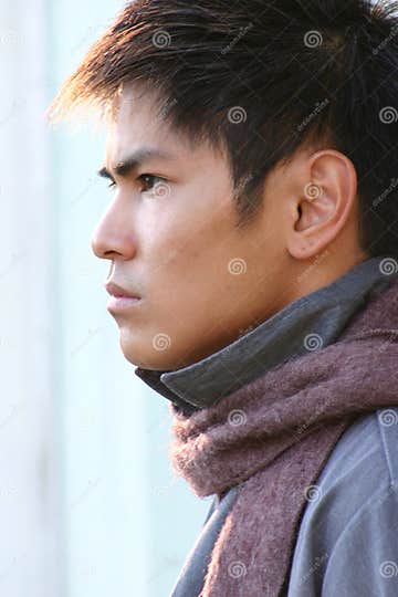 Side Profile stock photo. Image of fall, attractive, outside - 181780