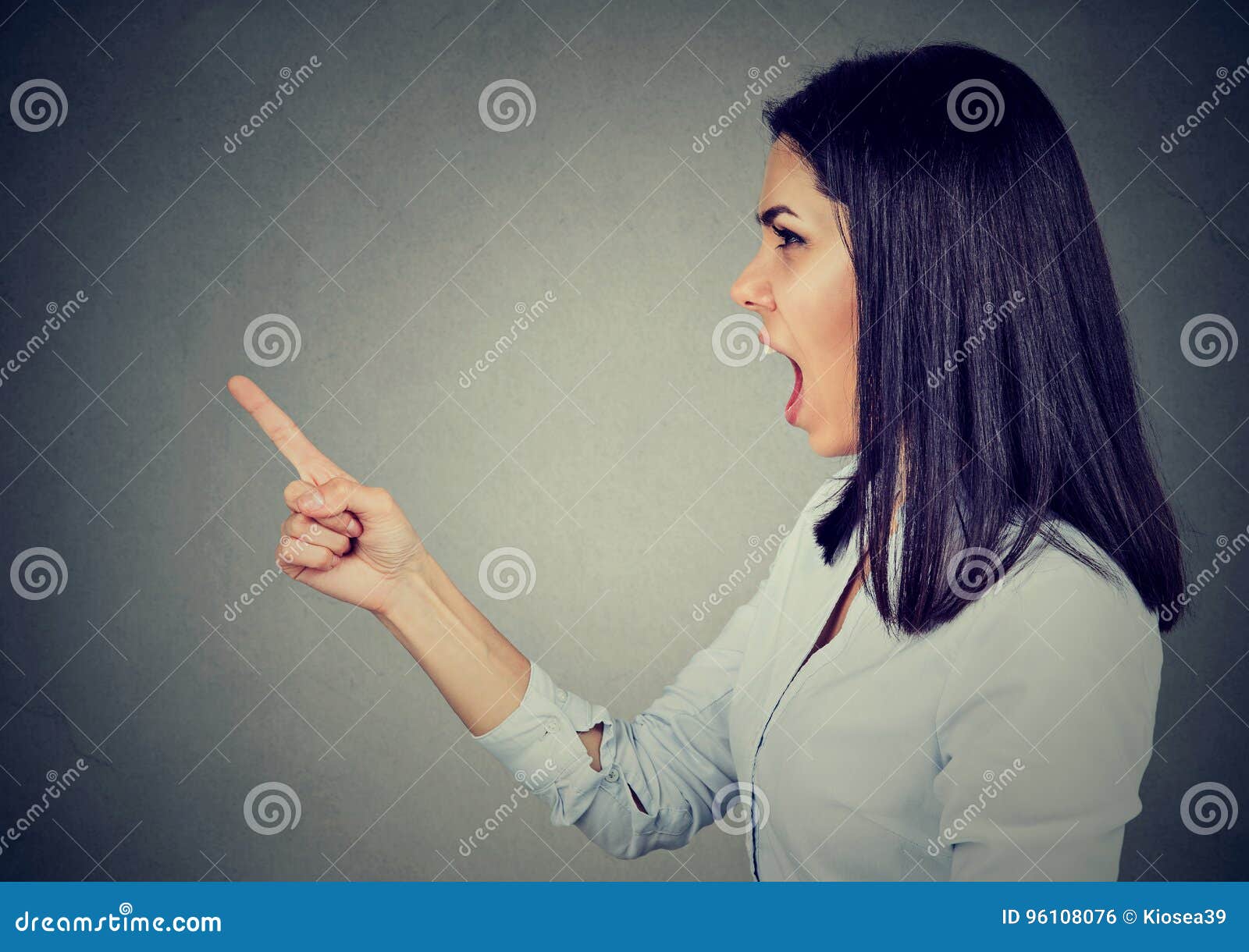 Profile Of Angry Man Face Shouting Stock Photography | CartoonDealer ...