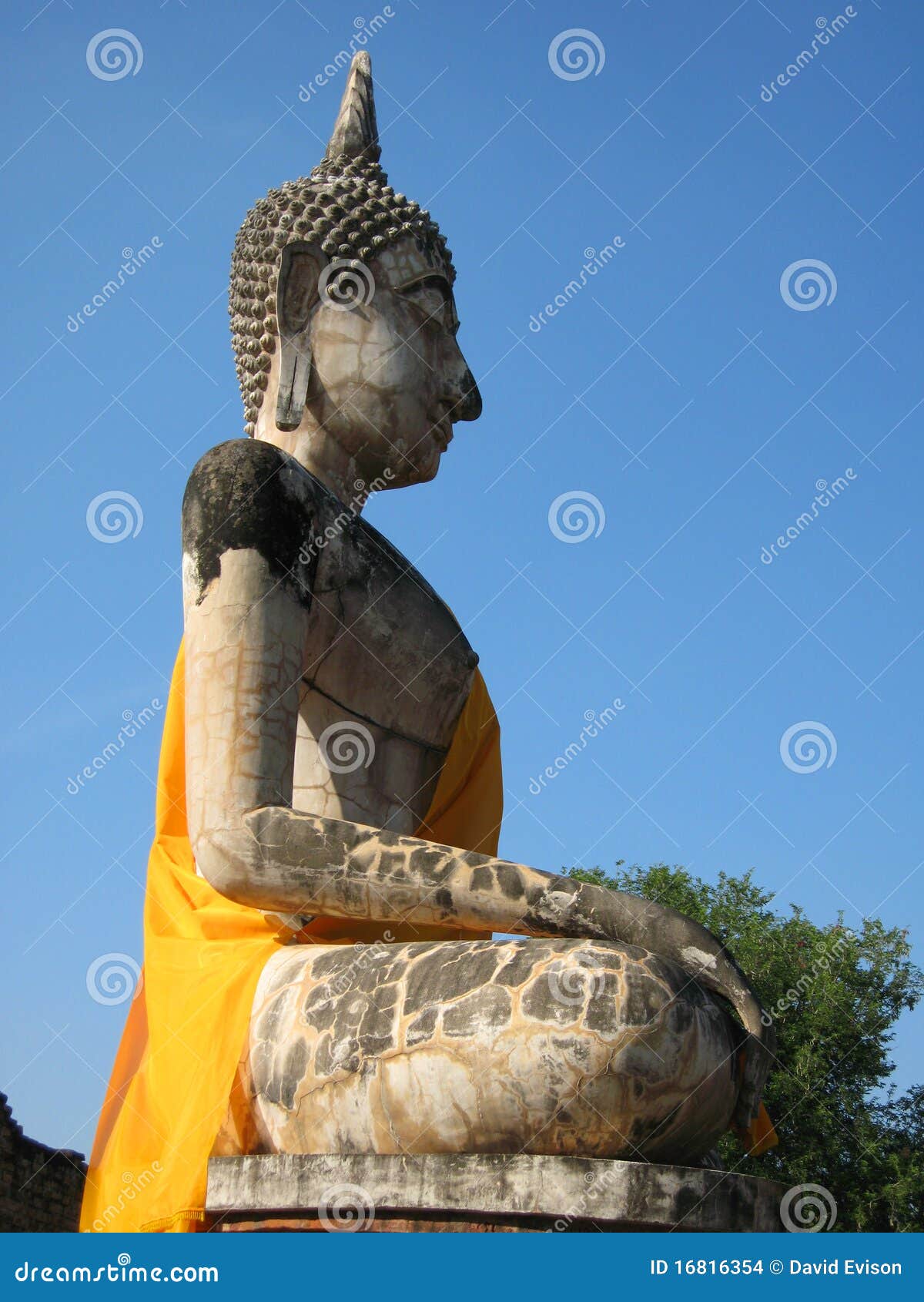 Side Profile of a Buddha Statue. Stock Photo - Image of india ...