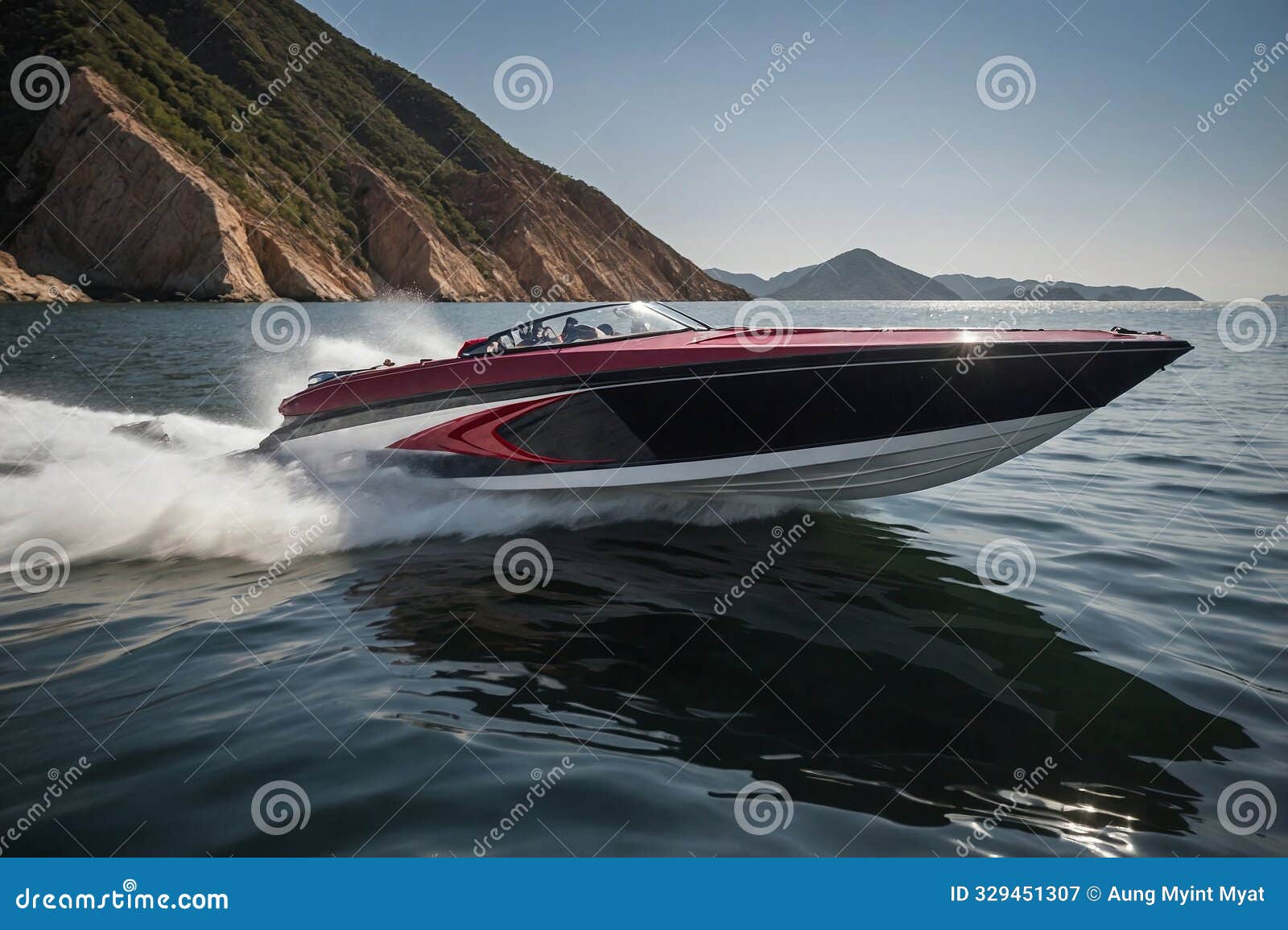 Side Profile of the Speed Boat Stock Image - Image of modern, propeller ...