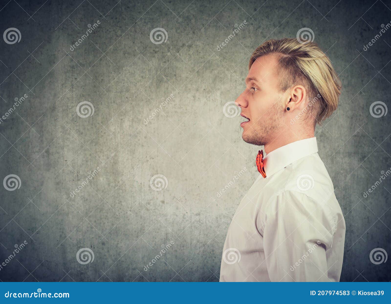 588 Side Profile Talking Young Man Stock Photos - Free & Royalty-Free ...