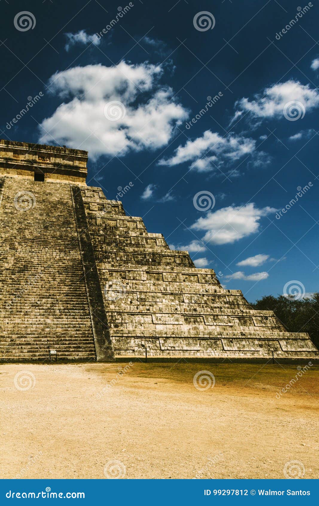 Side of the Pyramid stock photo. Image of itza, chichen - 99297812