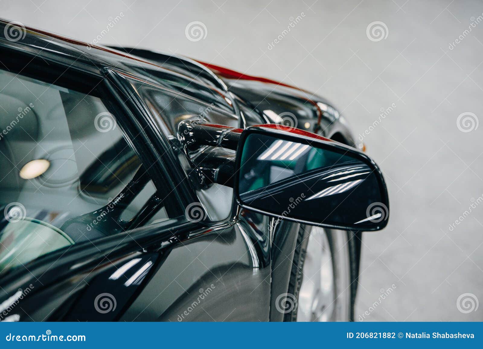 Side Rear-view Mirror on a Modern Car Stock Photo - Image of side ...