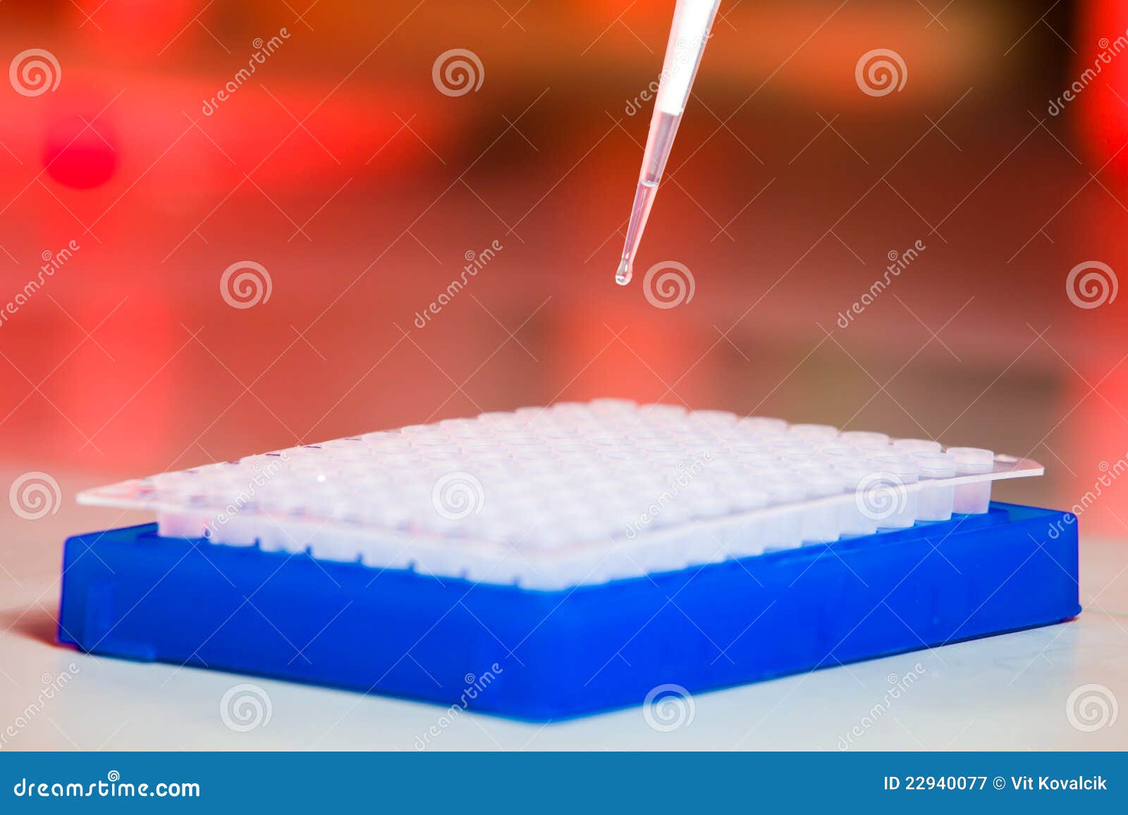 Side, Red Background, Pipette Above Stock Image - Image of line ...