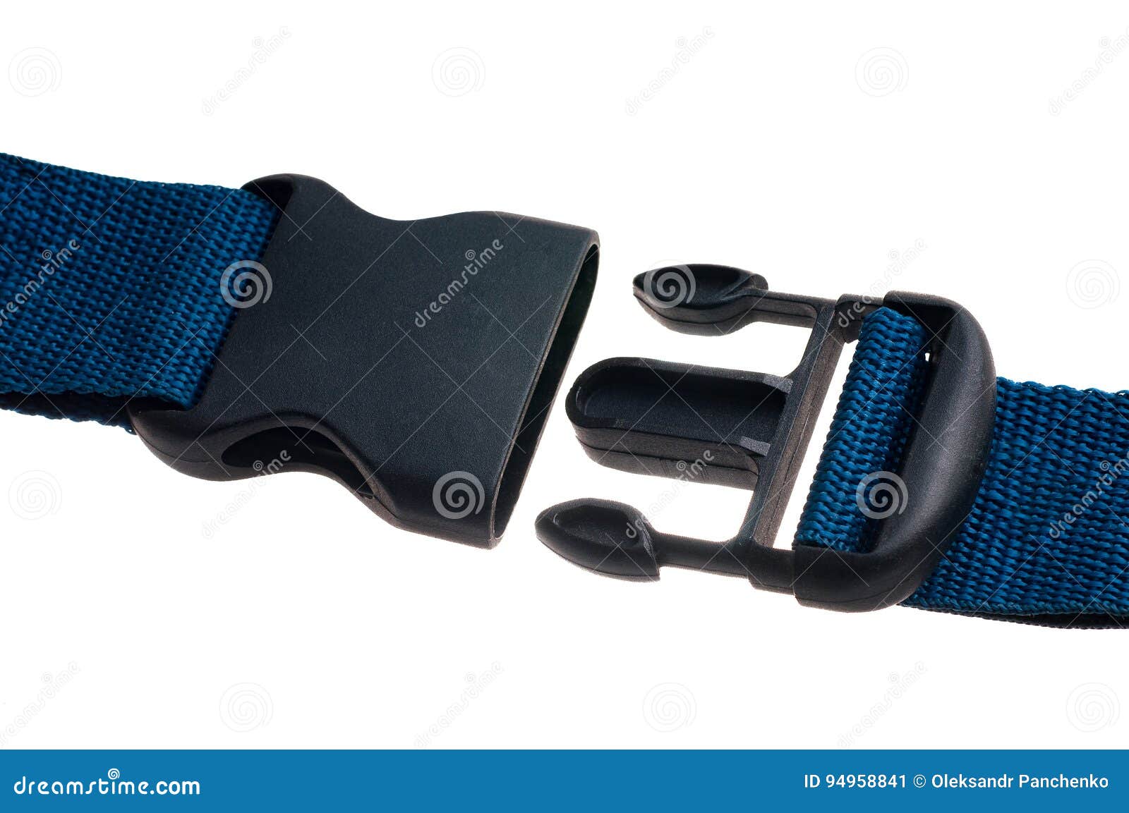 Side Release Buckle on Nylon Straps Stock Image - Image of catch, slide ...