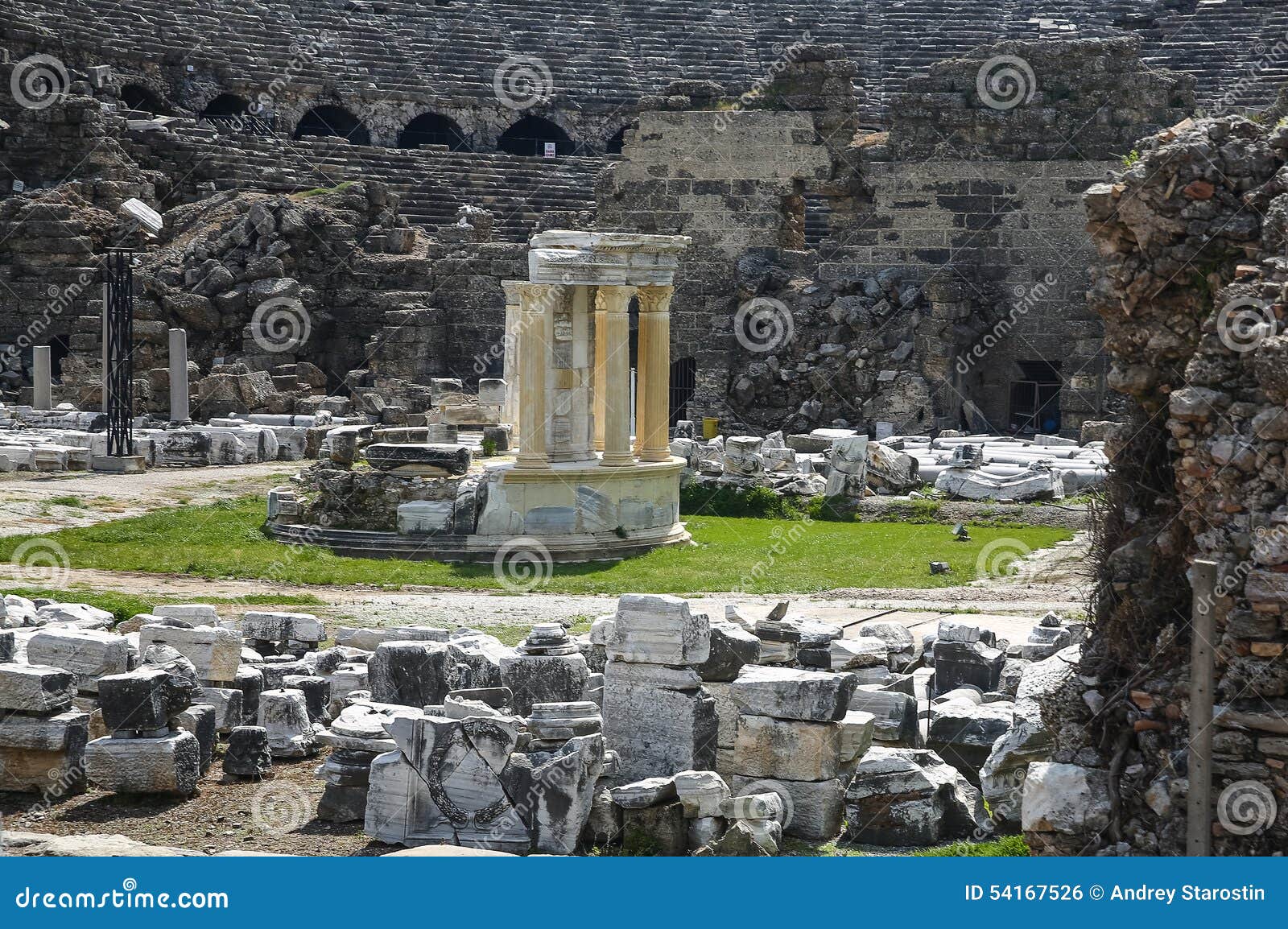 Side ruins in Turkey stock photo. Image of exploration - 54167526