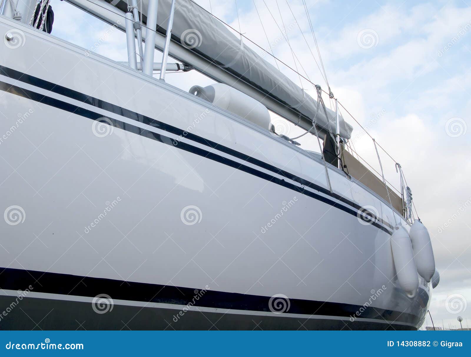 Side of sailboat stock photo. Image of travel, bumper - 14308882