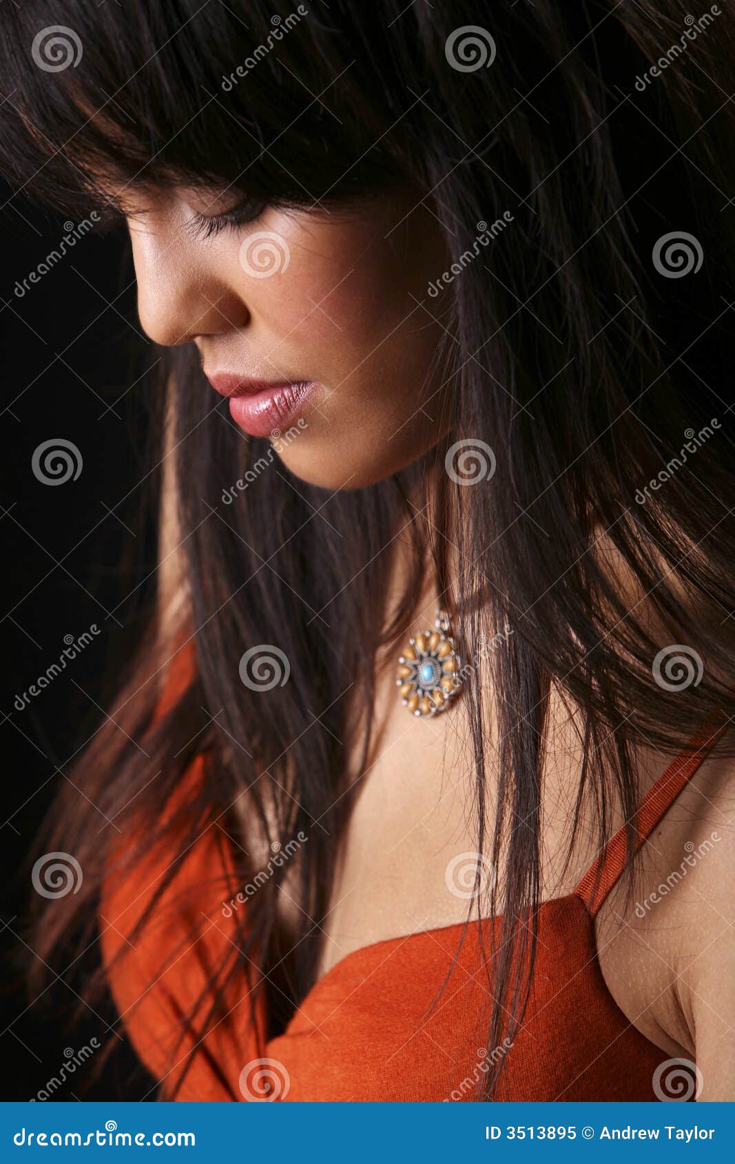 Side shot of face stock image. Image of feminine, glance - 3513895