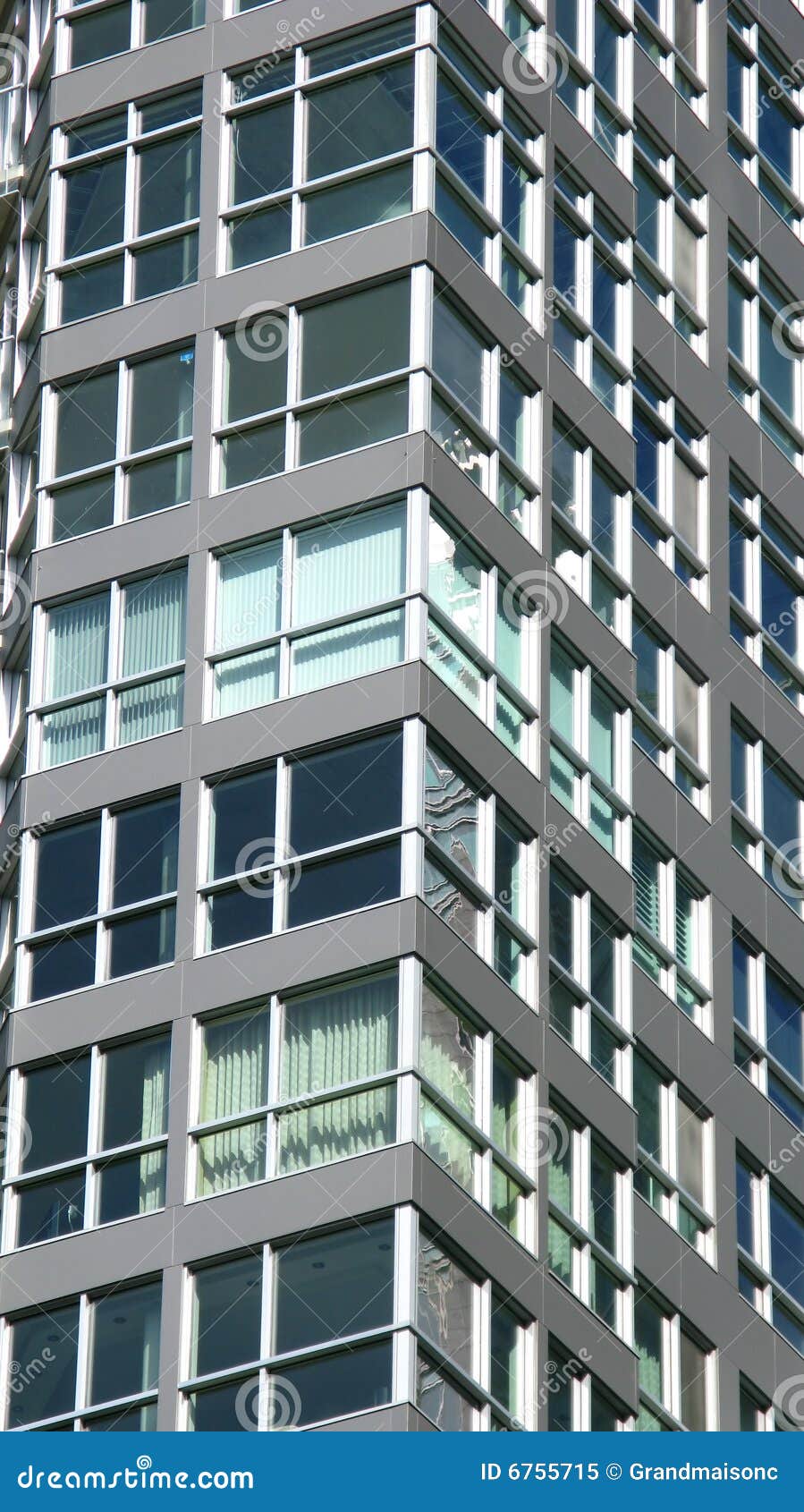 Side of Tall Office Building Stock Image - Image of tall, multistory ...