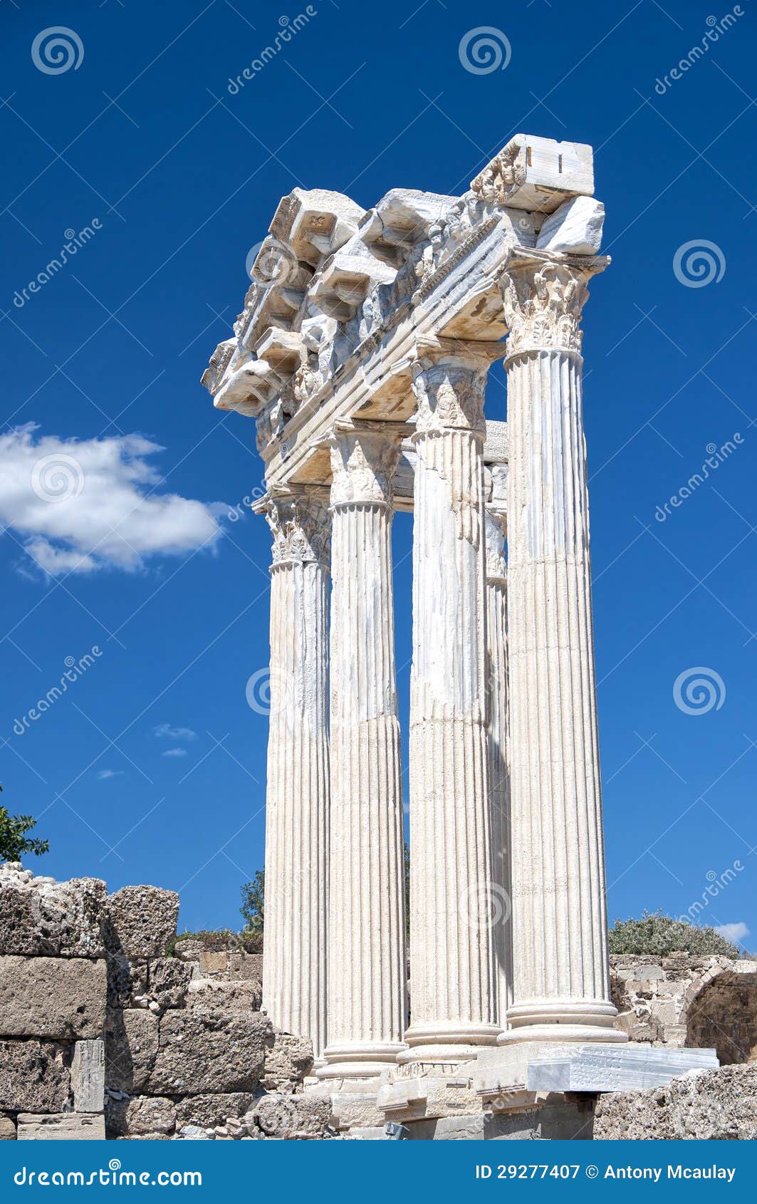 Side Temple of Apollo 07 stock image. Image of mediterranean - 29277407