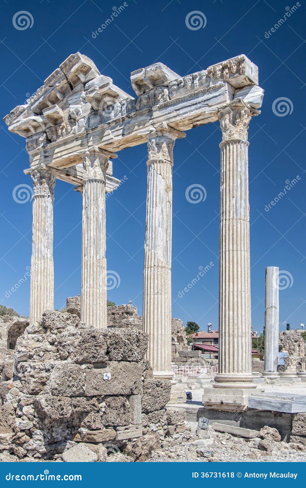 Side Temple of Apollo 19 stock photo. Image of mythology - 36731618