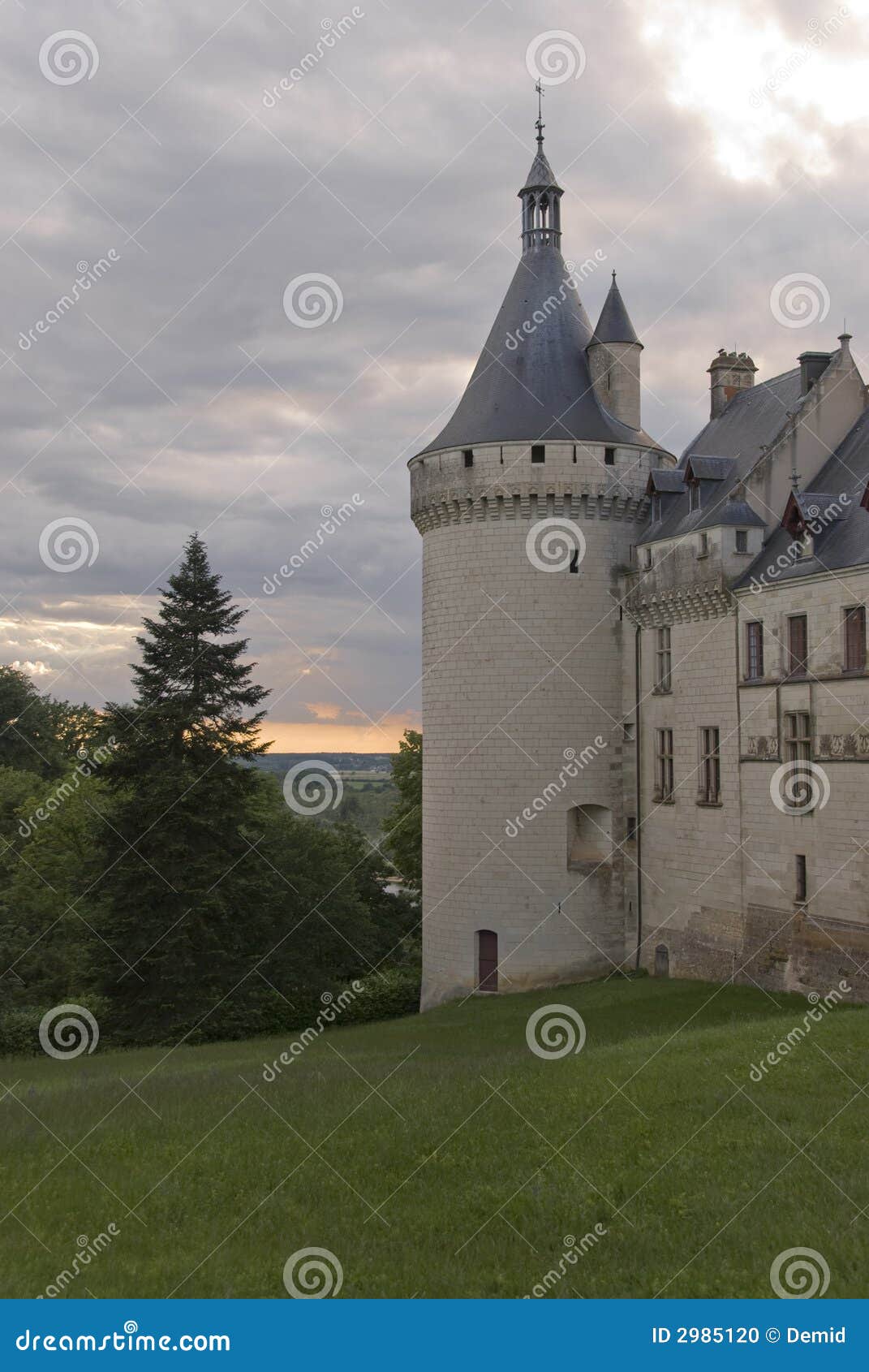 Side tower of a castle stock photo. Image of architecture - 2985120