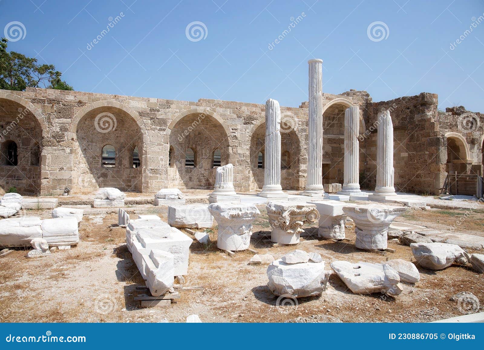 Side Turkey Ancient Ruins Summer History Tourism Editorial Image ...