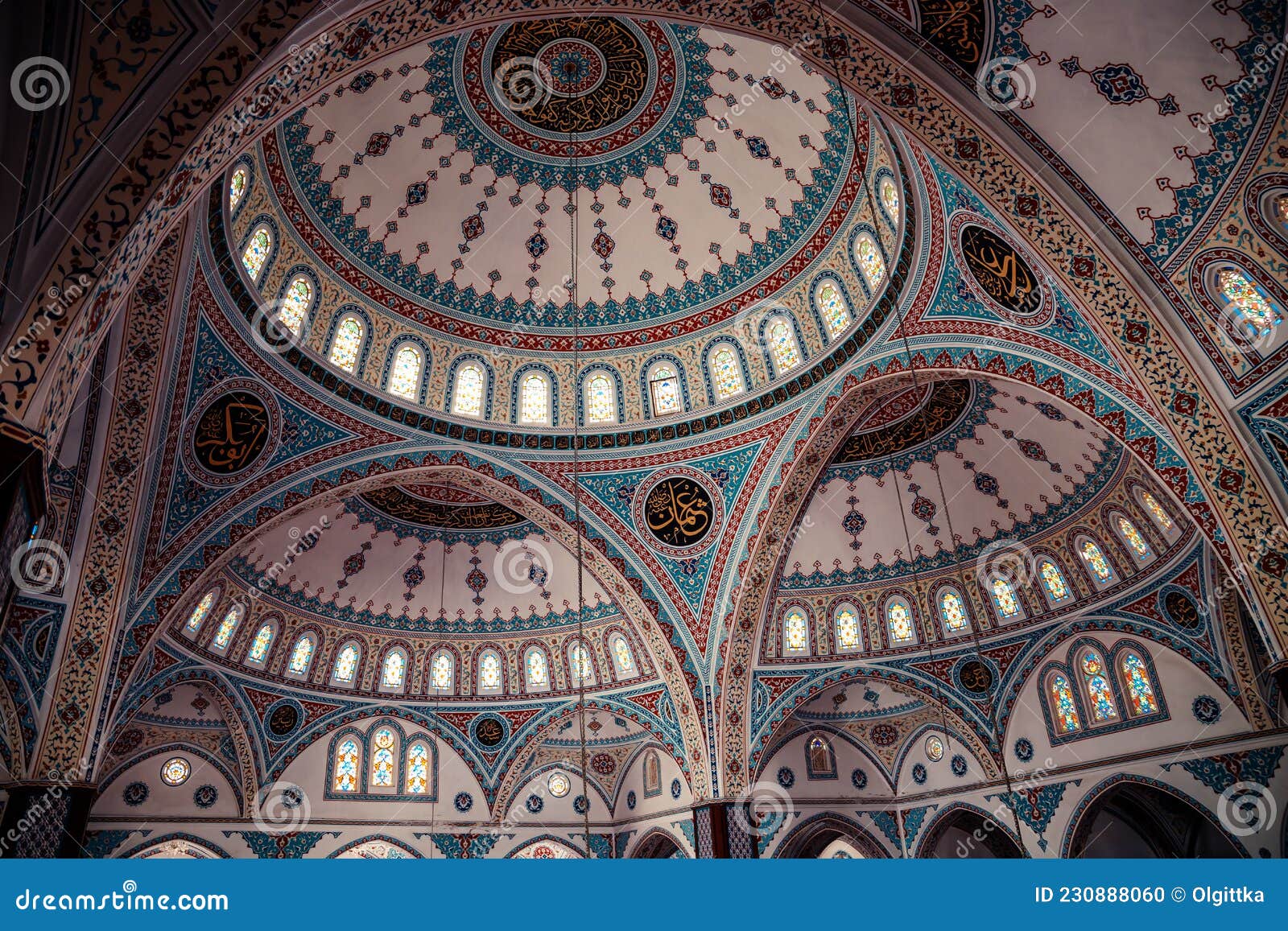 Side Turkey Mosque Inside Patterns Culture Architecture Editorial Image ...