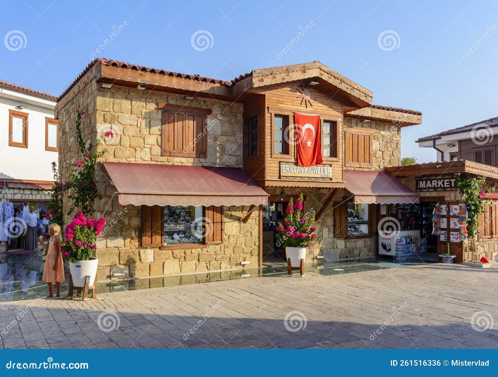 Side, Turkey - September 2021: Streets and Architecture of Old Town ...
