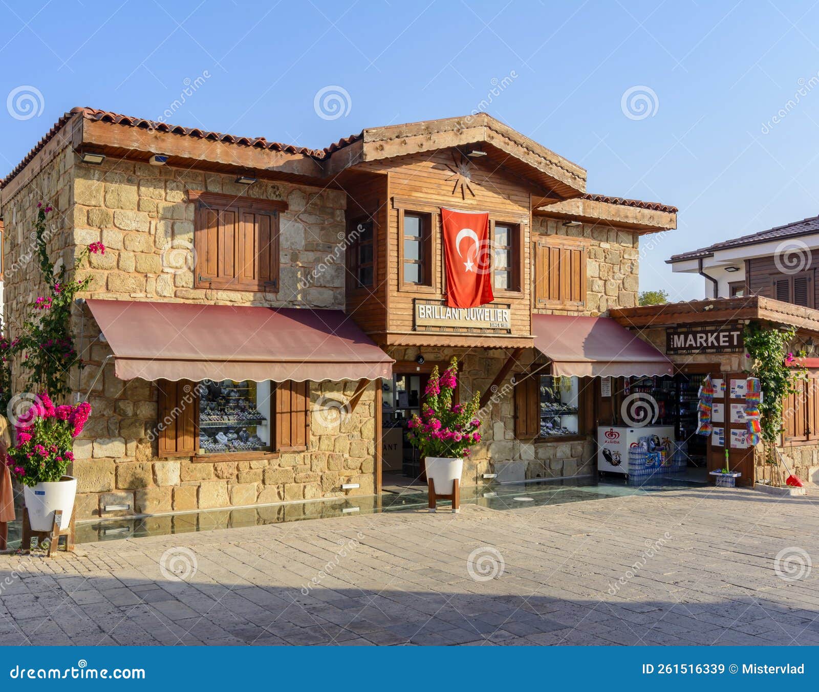 Side, Turkey - September 2021: Streets and Architecture of Old Town ...