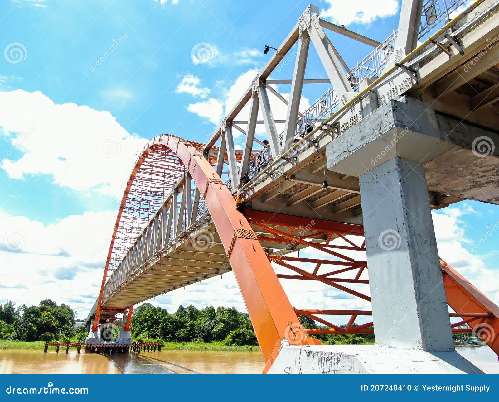 Side and Under View of a Bridge Stock Photo - Image of side, bridge ...