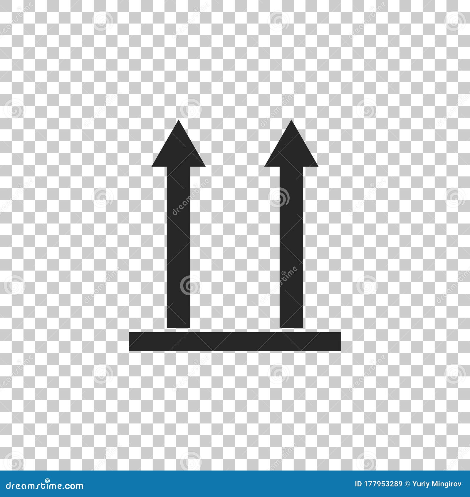 Cargo Box With Arrows Solid Icon, Delivery Parcel And Logistics Freight ...