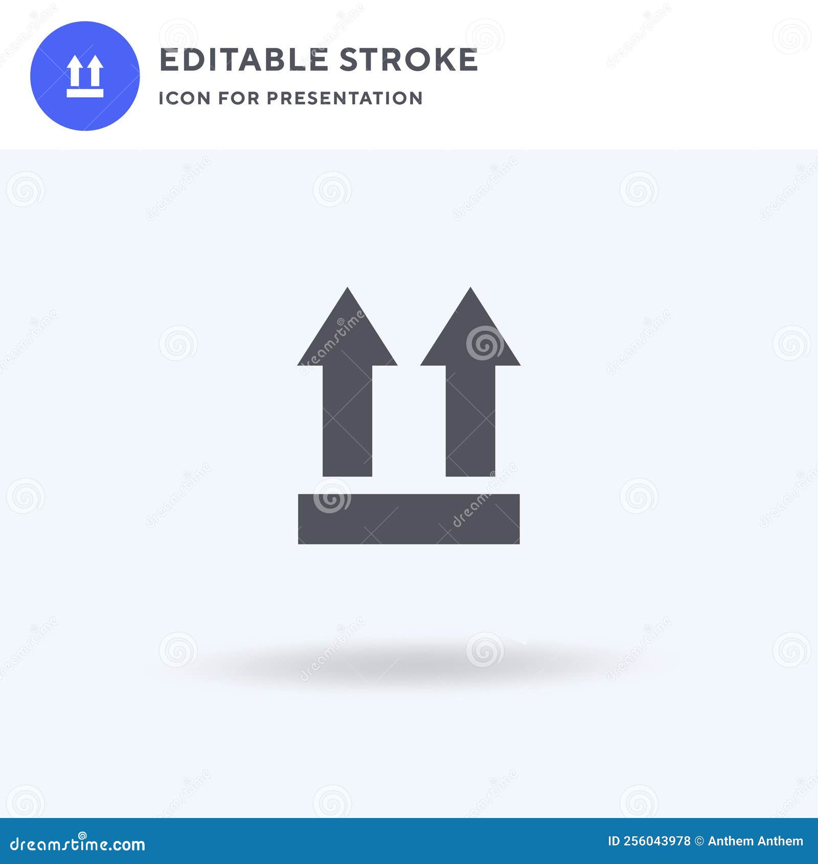 Side Up Icon Vector, Filled Flat Sign, Solid Pictogram Isolated on ...